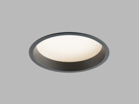 Stmívatelné zápustné LED svítidlo ZETA - černá, 4000 K, 25 W, 2500 lm, 176 mm, 160 mm, 59,5 mm, DALI