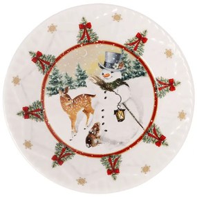Villeroy & Boch Nízká miska Toy’s Fantasy, Sněhulák a zvířátka, Ø 16,5 cm 14-8332-3713