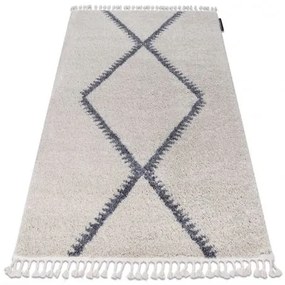koberec BERBER MAKNES B5910, krémovo šedý střapce, Maroko Shaggy velikost 160x220 cm | krásné koberce cz