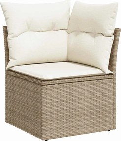 Sada zahradních pohovek 6 ks Béžová a krémová polyratan 3356629