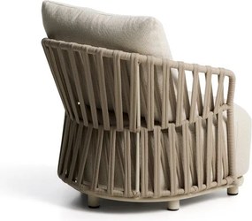 Krémové/taupe polstrované zahradní křeslo Osani – Kave Home
