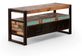 Barevný dřevěný TV stolek Ontario
