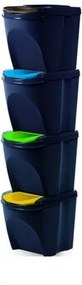 Koš na tříděný odpad Sortibox 20 l, 4 ks, antracit IKWB20S4 S433