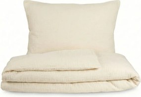 Kvalitex Mušelínové povlečení smetanové 1x 240/200, 2x 70/90cm