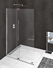 Polysan Modular Shower - Sprchová stěna posuvná 1400 mm, s pojezdy, leštěný hliník/čiré sklo MS5-140