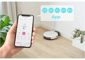 Sencor - Chytrý robotický vysavač s mopem 2v1 28W/2600 mAh Wi-Fi bílá + DO