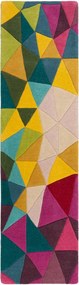 Flair Rugs, Ručně všívaný běhoun Illusion Falmouth Multi, 60x230, vícebarevná, chodba / předsíň