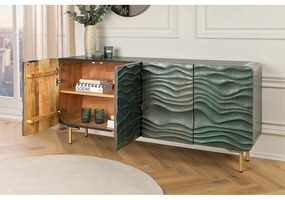 Massive home | Luxusní komoda Black lagoon tyrkysová mango 160cm