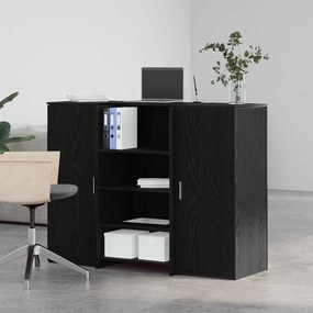 Recepční stůl černý dub 135x50x103,5 cm kompozitní dřevo 3324188