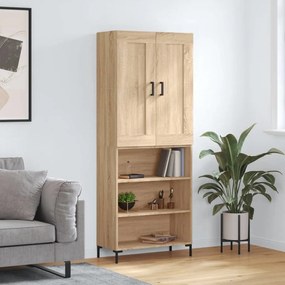 vidaXL Skříň highboard 69,5 x 34 x 180 cm kompozitní dřevo [3200068] Barva: Bílá