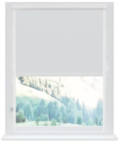 Dekodum Klasická mini roleta v bílé kazetě, barva látky Bílá Šířka (cm): 55, Výška (cm): Standardní (do 150 cm), Strana mechanismu: Práva