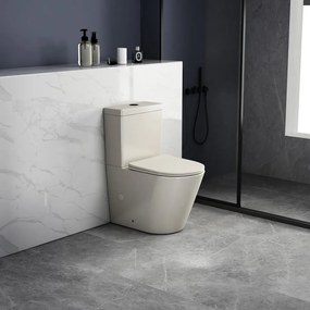 Sapho Sapho, PACO RIMLESS WC kombi mísa s nádržkou, spodní/zadní odpad, ivory, PC1012WRBE
