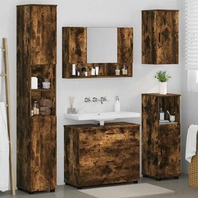 Sada koupelnového nábytku 5 ks Kouřový dub 35 x 30 x 192 cm 3393068