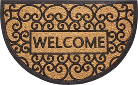 Hanse Home, Rohožka Mix Mats Cocos 105557 - na ven i na doma, 45x75 půlkruh, hnědá, chodba / předsíň