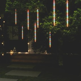 Padající světla 8 ks 50 cm barevná 288 LED dovnitř i ven 328558