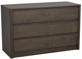 ROWICO Dřevěná komoda MELSTONE 110x45 cm tmavě hnědá