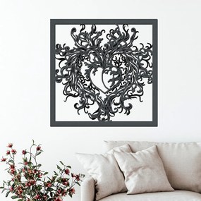 dřevo života 3 vrstvé dřevěné srdce SPŘÍZNĚNÍ Zvolte rozměr šxv (cm): 40x40, Zvolte barvu dekoru: Dub zlatý-Ořech-Wenge