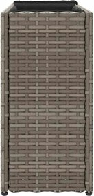 Zahradní truhlíky se 2 květináči 2 ks šedé 90 x 20 x 40 cm 3210515