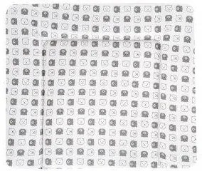 TRÄUMELAND Přebalovací podložka bez PVC 75 x 85 cm Weiß mit grauen Sternen