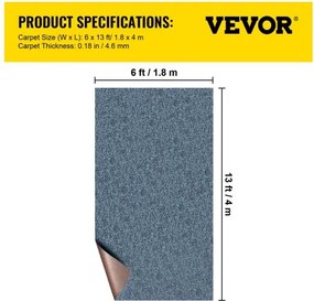 Marine Carpet 1,83 × 3,96 m Lodní kobercové koberce Vnitřní Venkovní koberce