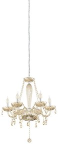 Eglo Chandeliers 39092 BASILANO lustr 6xE14 koňak Křišťálové lustry