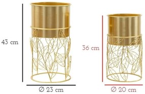 Kovové obaly na květináče v sadě 2 ks ø 23 cm Livi – Mauro Ferretti