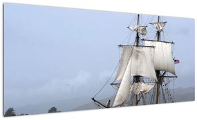 Loď - obraz (100x40cm)