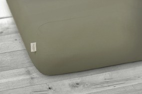 Jersey prostěradlo tmavé khaki na výšku matrace do 20 cm Velikost: 140 x 200