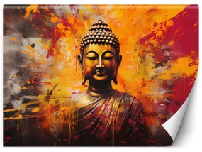 Gario Fototapeta Socha Budhy na abstraktním pozadí Materiál: Vliesová, Rozměry: 200 x 140 cm
