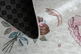 Dětský koberec protiskluzový BAMBINO 61600 krémový / růžový
