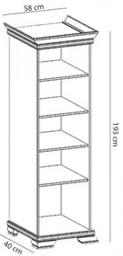 KORA a | šatní skříň KRD1 | 58 cm | andersen