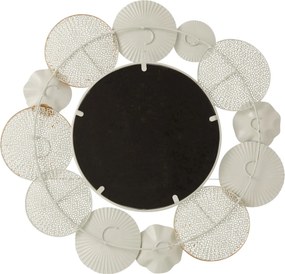 Kulaté kovové nástěnné zrcadlo Circles - Ø 67*4cm