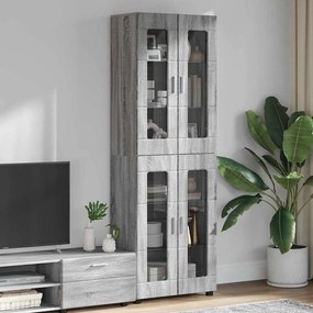 Vysoký bufet FLORIN 60 x 35 x 182 cm Šedá Sonoma 3397910