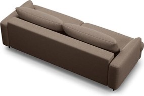 Taupe rozkládací/s úložným prostorem pohovka 233 cm Naomi – Micadoni