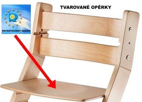 WOOD PARTNER Rostoucí židle - sedák lak