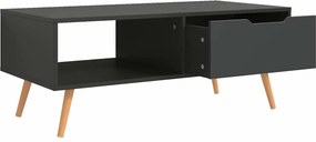 Konferenční stolek šedý 100 x 49,5 x 43 cm kompozitní dřevo 326788