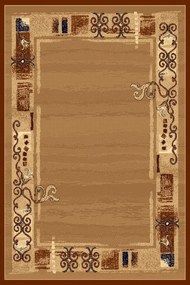SINTELON Kusový koberec PRACTICA 40/BPD BARVA: Hnědá, ROZMĚR: 80x150 cm