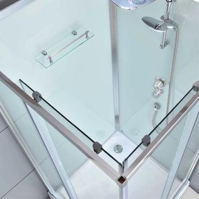 BPS-koupelny Sprchový box WSH308 90x90 bílá mat