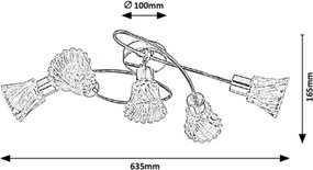 Rabalux - Bodové svítidlo 5xE14/40W/230V