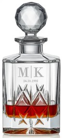 Dekorant Karafa na whisky s monogramem York 800 ML