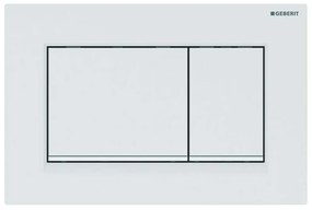 Geberit Sigma20 - Ovládací tlačítko pro 2 množství splachování, bílá/bílá mat 115.883.11.1