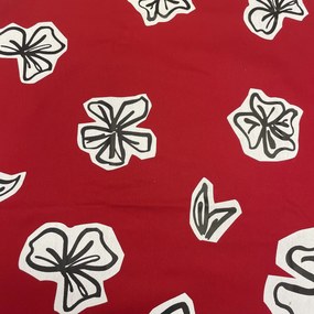 Kuchyňská zástěra bavlněná flower rudá TiaHome