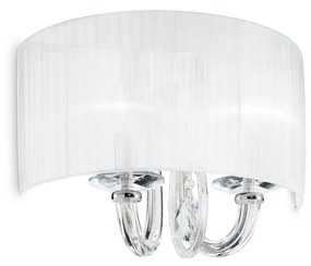 Nástěnné svítidlo Ideal lux 035864 SWAN AP2 BIANCO 2xE14 40W Klasická nástěnná svítidla