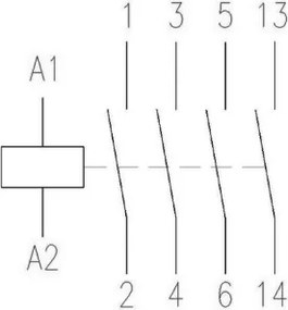 Stykač DILM17-10 18A/7,5kW AC-3 40A AC-1 1Z 230V EATON DILM17-10(230V50HZ,240V60HZ) 277004