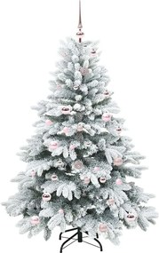 Umělý vánoční stromeček s 150 LED diodami Bílá 150 cm PE a PVC 3397603