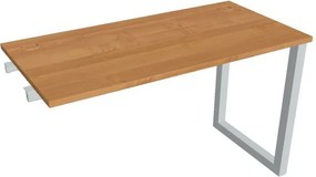 Hobis Kancelářský pracovní stůl k řetězení Hobis UEO 1200R, bílá RAL 9016, deskaakát