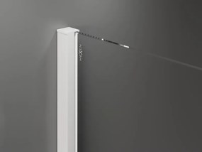 Mexen Velar, sprchový kout s posuvnými dveřmi 110 x 85 cm, 8mm sklo námraza, bílá matná, 871-110-085-31-20