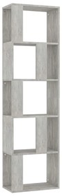 Petromila Knihovna/zástěna betonově šedá 45 x 24 x 159 cm dřevotříska