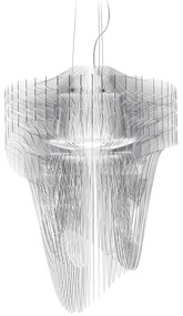 Slamp Aria M transparent, závěsný světelný objekt od Zaha Hadid, 3x E27 + 7W LED, délka 90cm