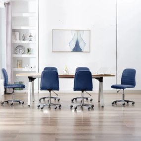 vidaXL Jídelní židle 6 ks textil [3056540] Barva: Modrá